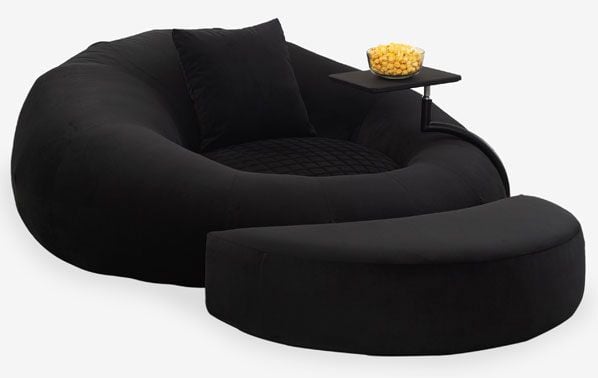 Cuddle Chair with Optional Ottoman and Accessory Stand